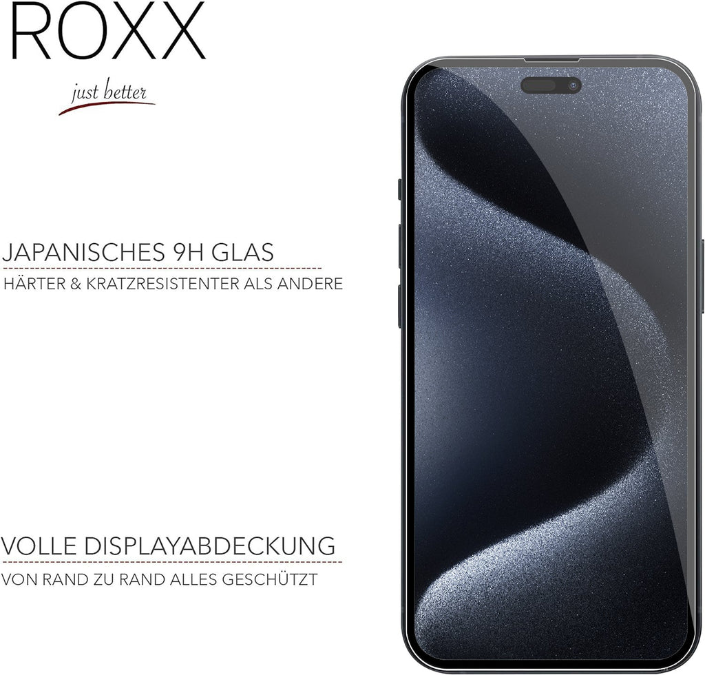 ROXX NEO Japanisches 9H 3D Panzerglas (3 Stück) | Volle Displayabdecku – ROXX Cases